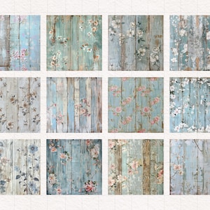Rustic Wood Digital Paper PNG Decoupage Wooden Backdrop Faded Vintage ...