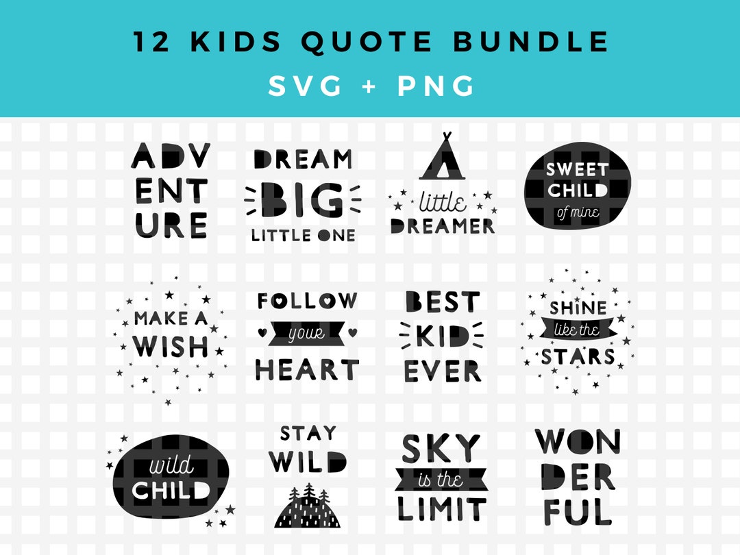 12 Scandinavian Bundle, Little Kids Svg Bundle, Simple Svg Design for ...