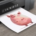 Quirky Pig Clipart PNG Whimsical Pigs Sublimation Clip Art Farm Animals ...