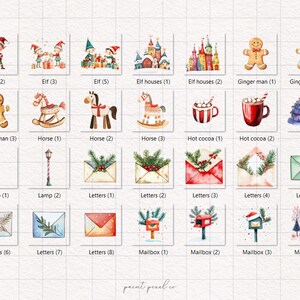 Santa's Workshop Clipart Cute North Pole Whimsical Christmas Elves ...