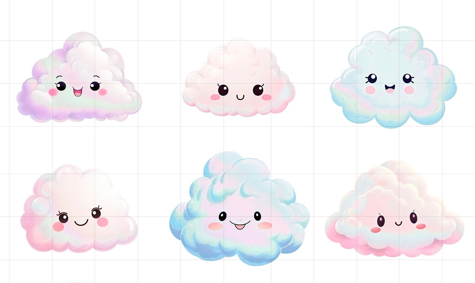 Fluffy Clouds PNG Clipart Kids Clip Art Cartoon Graphics Nursery ...