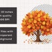 Autumn Trees Clipart Boho Tree PNG Scrapbook Watercolor Fall Foliage ...