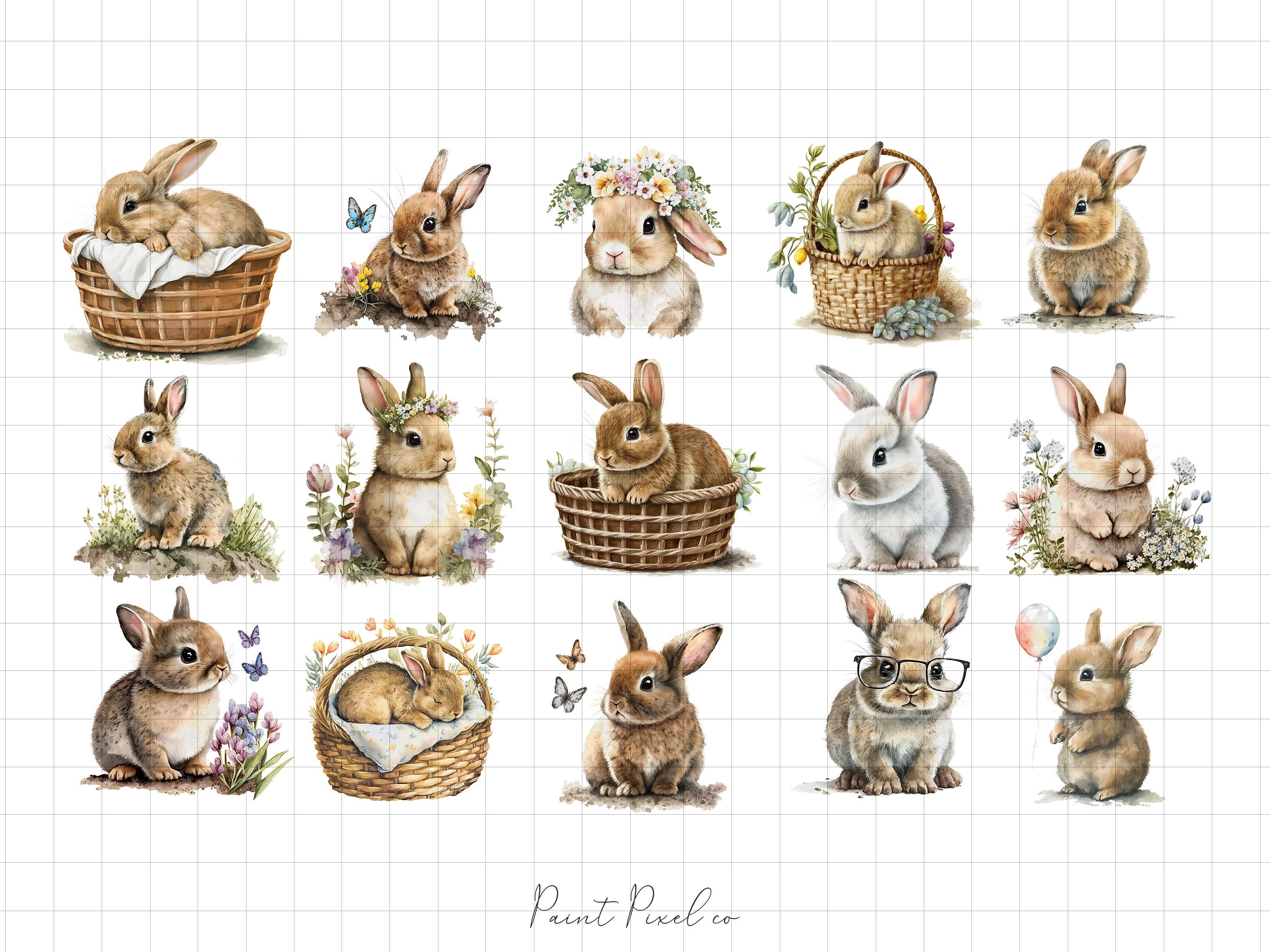 75 Woodland Animals PNG Watercolor Baby Animals Clipart Baby - Etsy