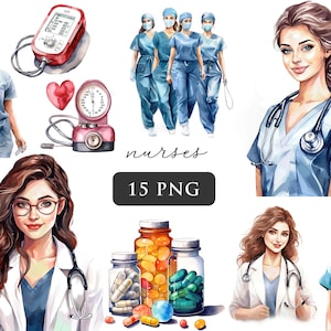 Nurse Clipart PNG Medical Emergency Nurses Clip Art Pngs Nursing Doctor ...