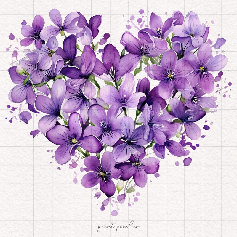 Purple Valentines - Etsy