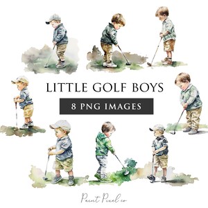 Golf PNG Watercolor Golf Boy Clipart Golf Ball Golf Bag Golf Course ...