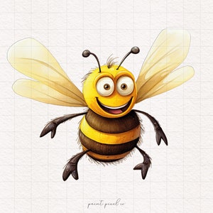 7 Silly Honeybee PNG Honeybee Clipart Whimsical Insects 3d Bee ...