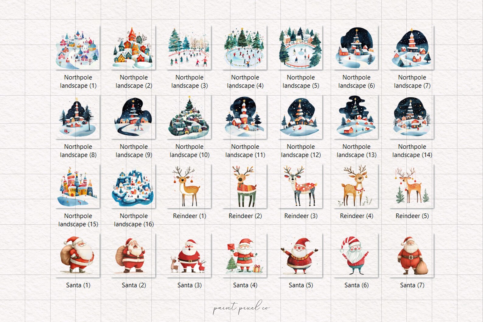 Santa's Workshop Clipart Cute North Pole Whimsical Christmas Elves ...