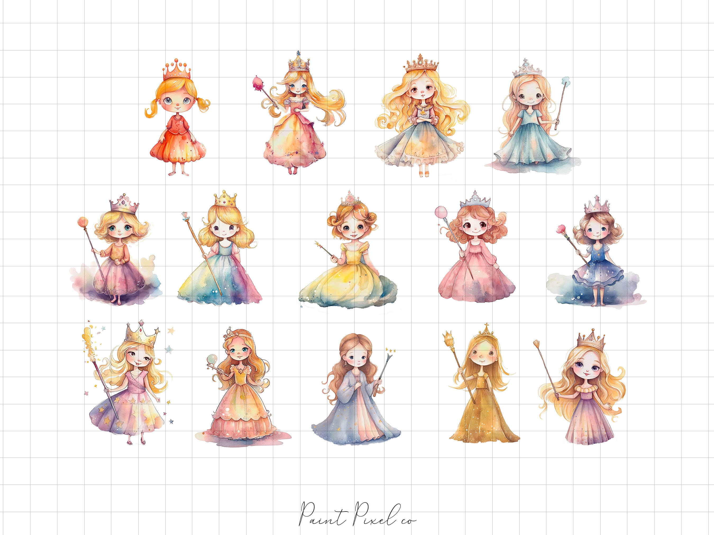 Princess PNG Queen Clipart Fairy Tale Kingdom Watercolor Princess ...