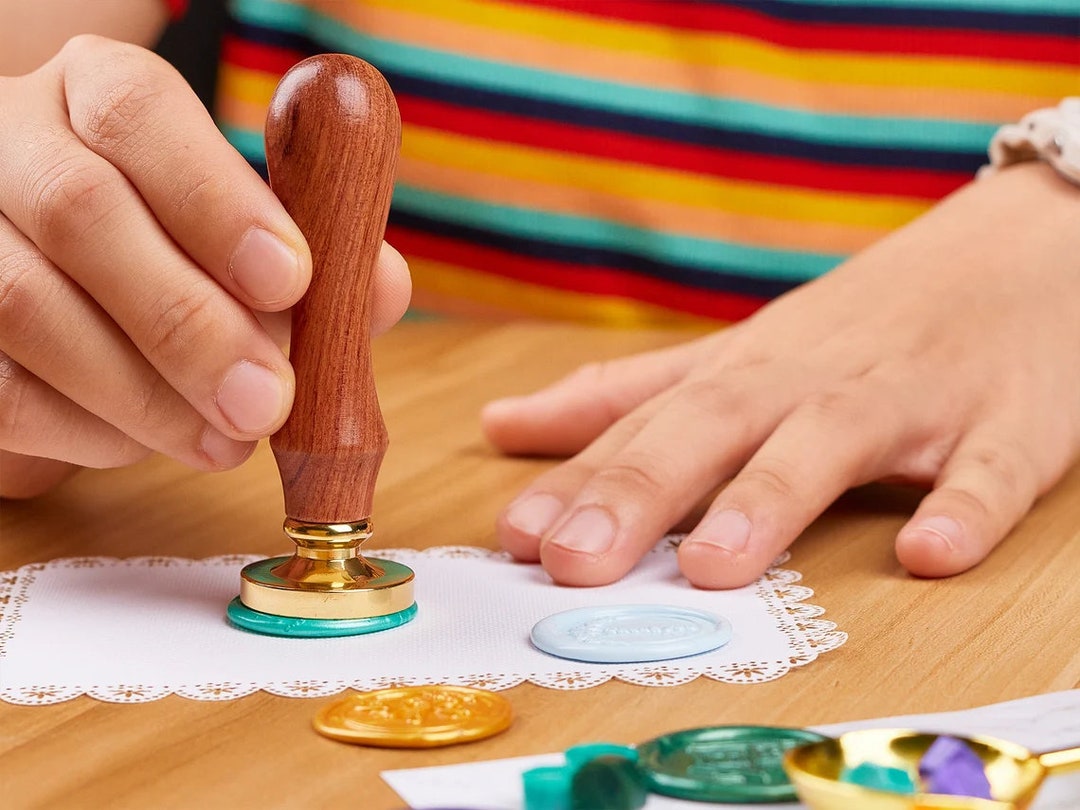 Couples Wedding Save the Date Wax Seal Stamp Kit Custom Floral ...