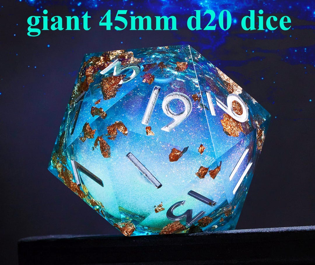 Giant D20 Liquid Core Dice, Big D&D Dice D20 for Magic the Gathering, Chonk D20 for Dice Gifts ...
