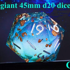 Giant D20 Liquid Core Dnd Dice Perfect for Rpgs Gifts, D&D Dice Set ...