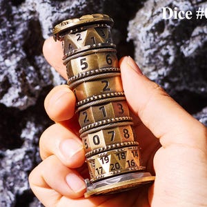 7-in-1 Metal Dungeons and Dragons Dice Spinner for Gifts, Dragon ...