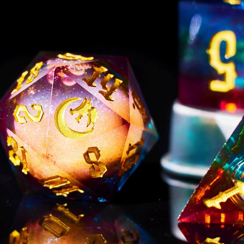 Dark Moon Dice - Etsy