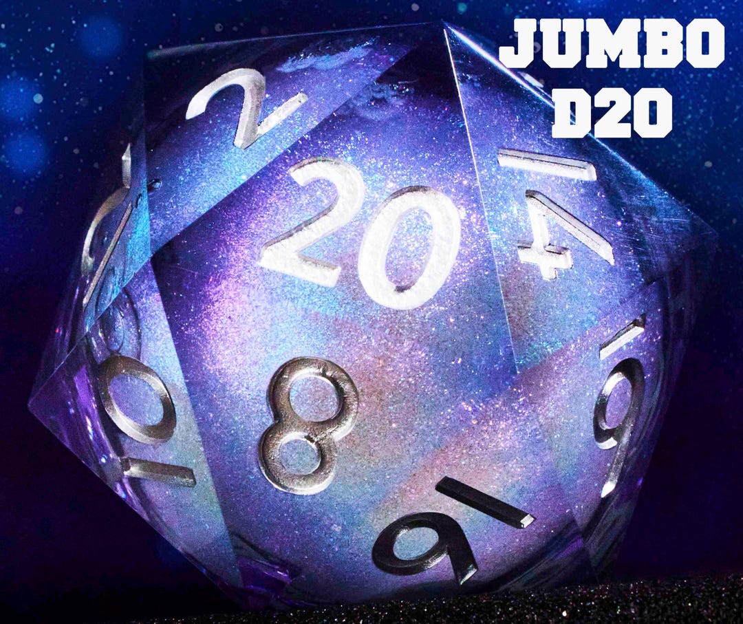 Giant D20 Dice, Liquid Core Dice D20 for RPG Gifts, D&D Gifts Dice D20, Dungeons and Dragons ...