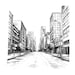 10 Cityscape Street View Clipart Set Digital Black and White Sketch ...