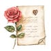 10 Old Fashioned Love Letter Digital Watercolor Painting Vintage ...