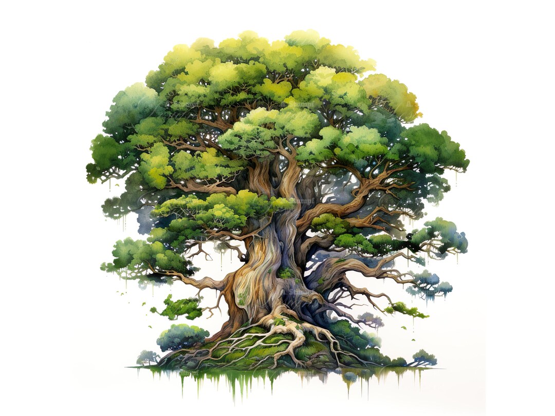 10 Mythical Tree Clipart Set Fantasy Tree Images Enchanted Forest ...