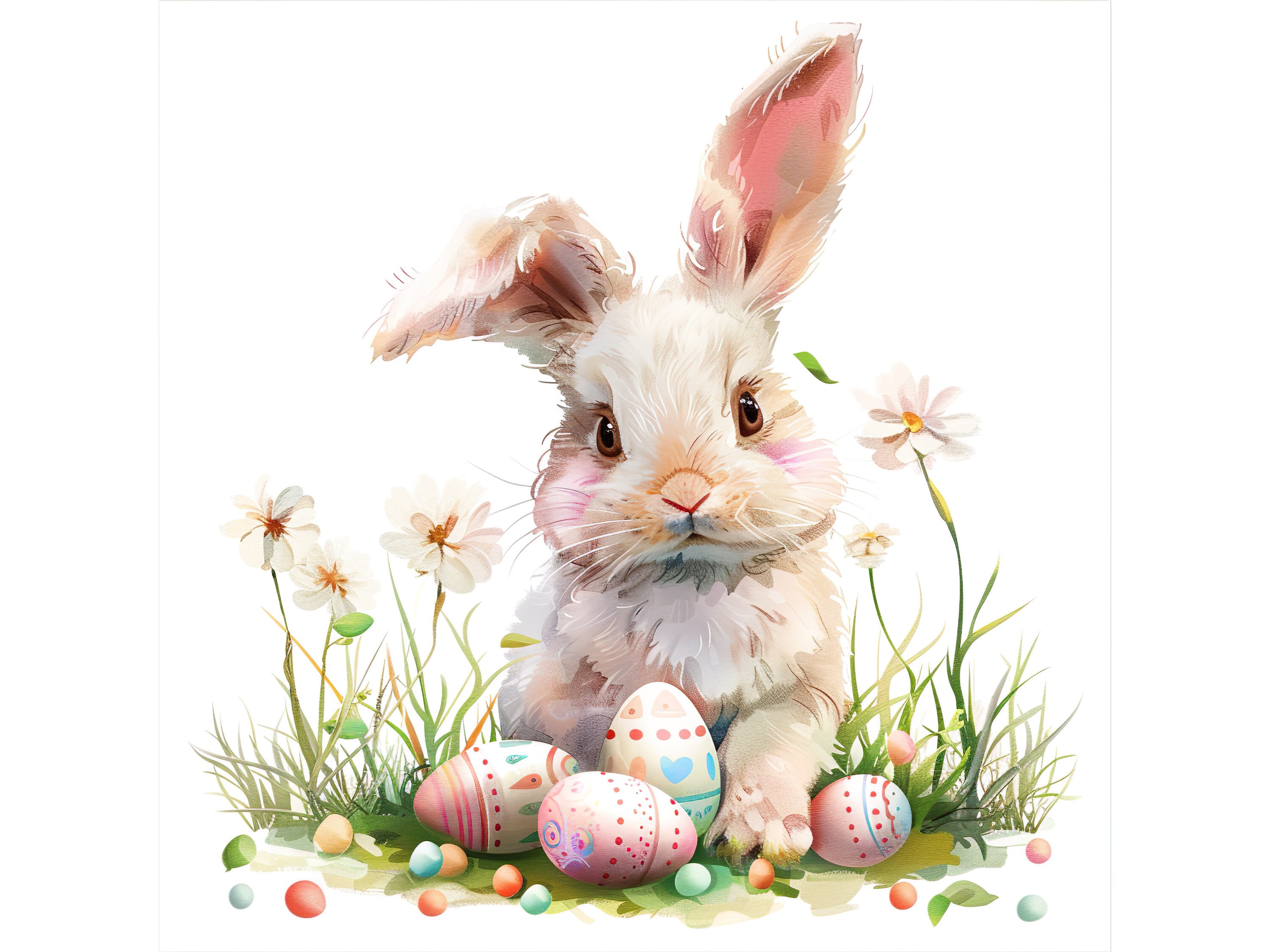 Easter Bunny Clipart Set 10 High Quality Jpgs Spring Clipart, Holiday ...