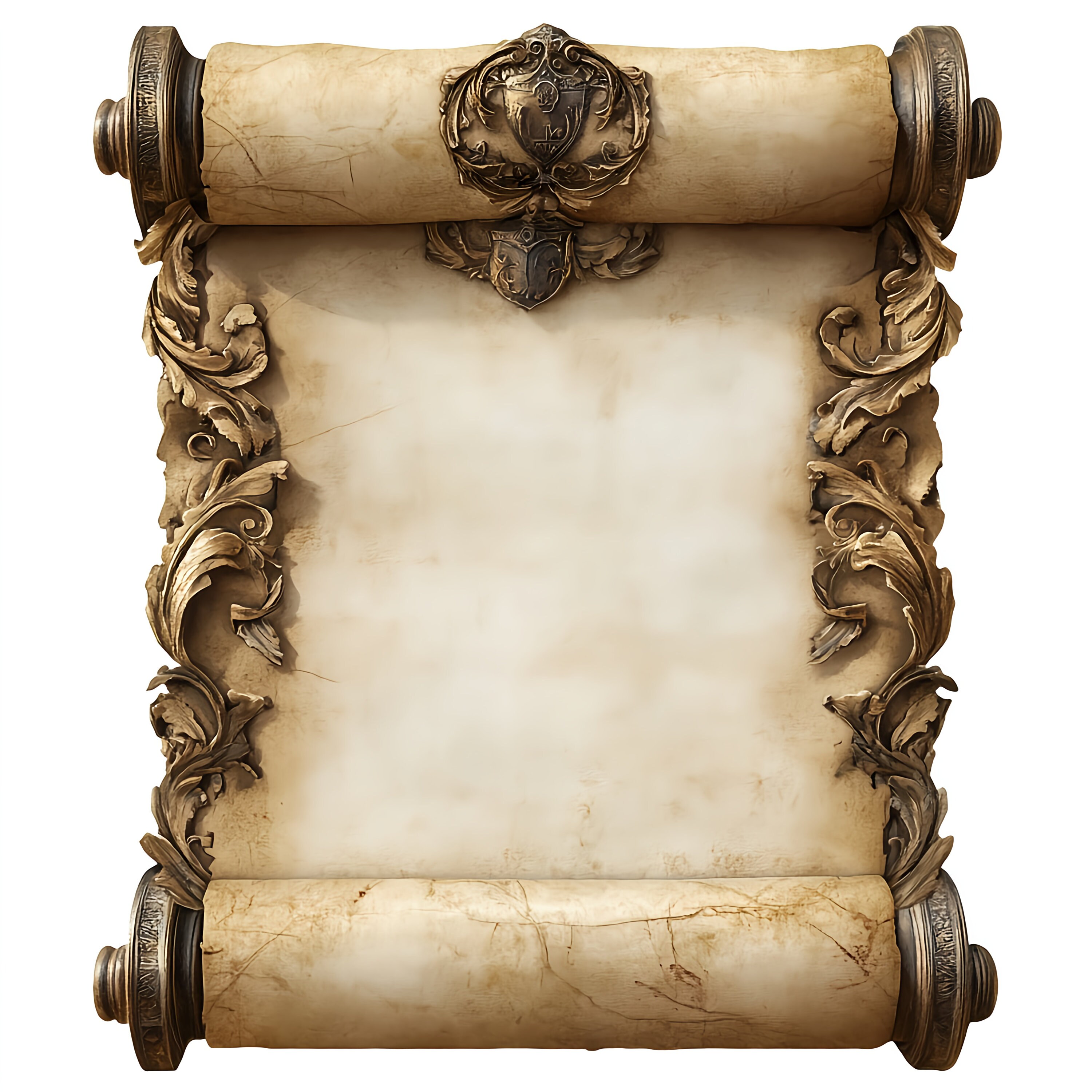 10 Vintage Medieval Scroll Clipart, Antique Decorative Scroll, Medieval ...