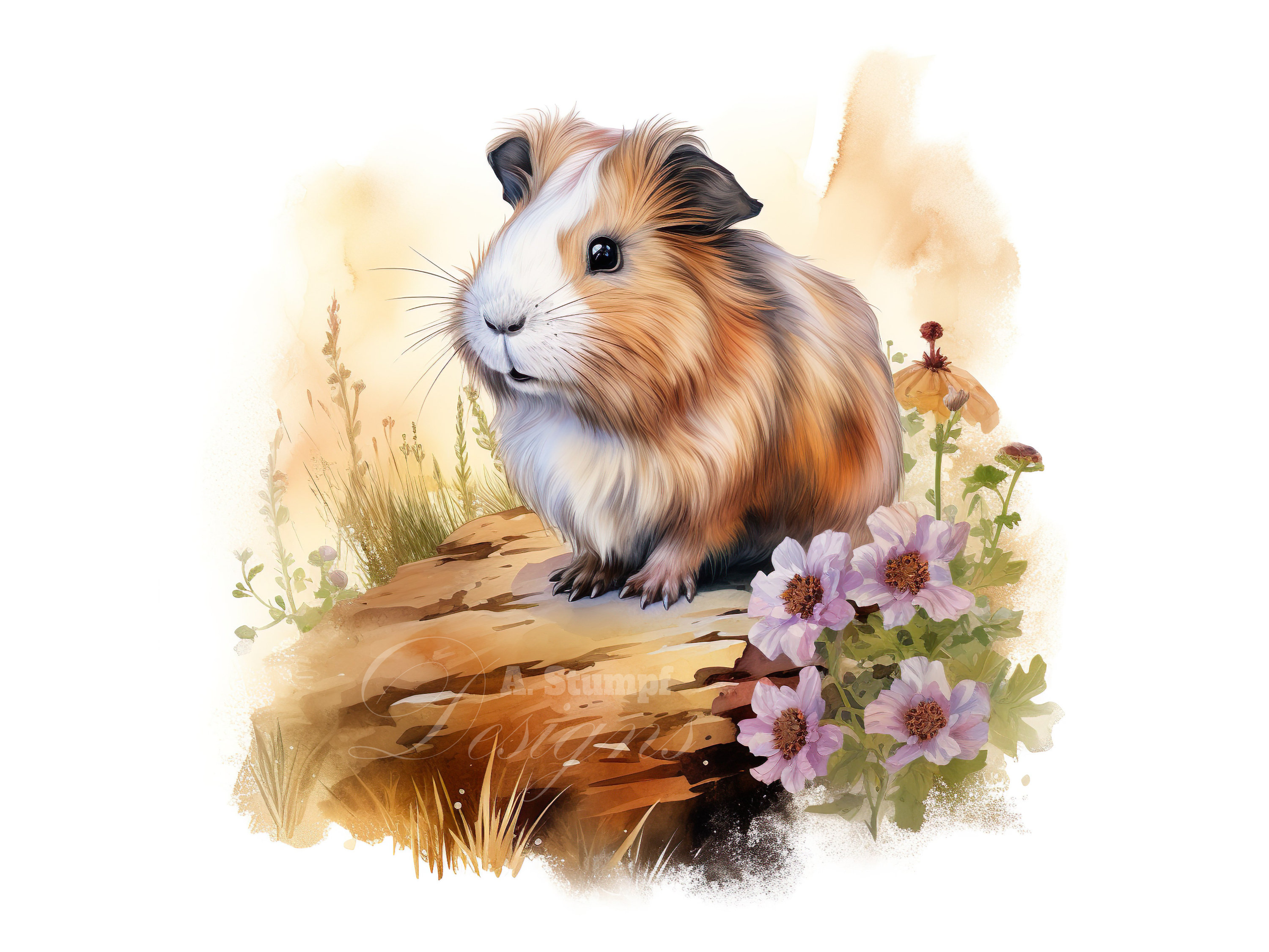 Guinea Pig Clipart Set 10 High Quality Jpgs, Pet Graphics, Printable ...