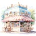 10 Ice Cream Parlor Clipart Set Digital Watercolor Painting Sweet Treat ...