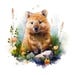 10 Quokka Clipart Set Digital Watercolor Painting Australian Marsupial ...
