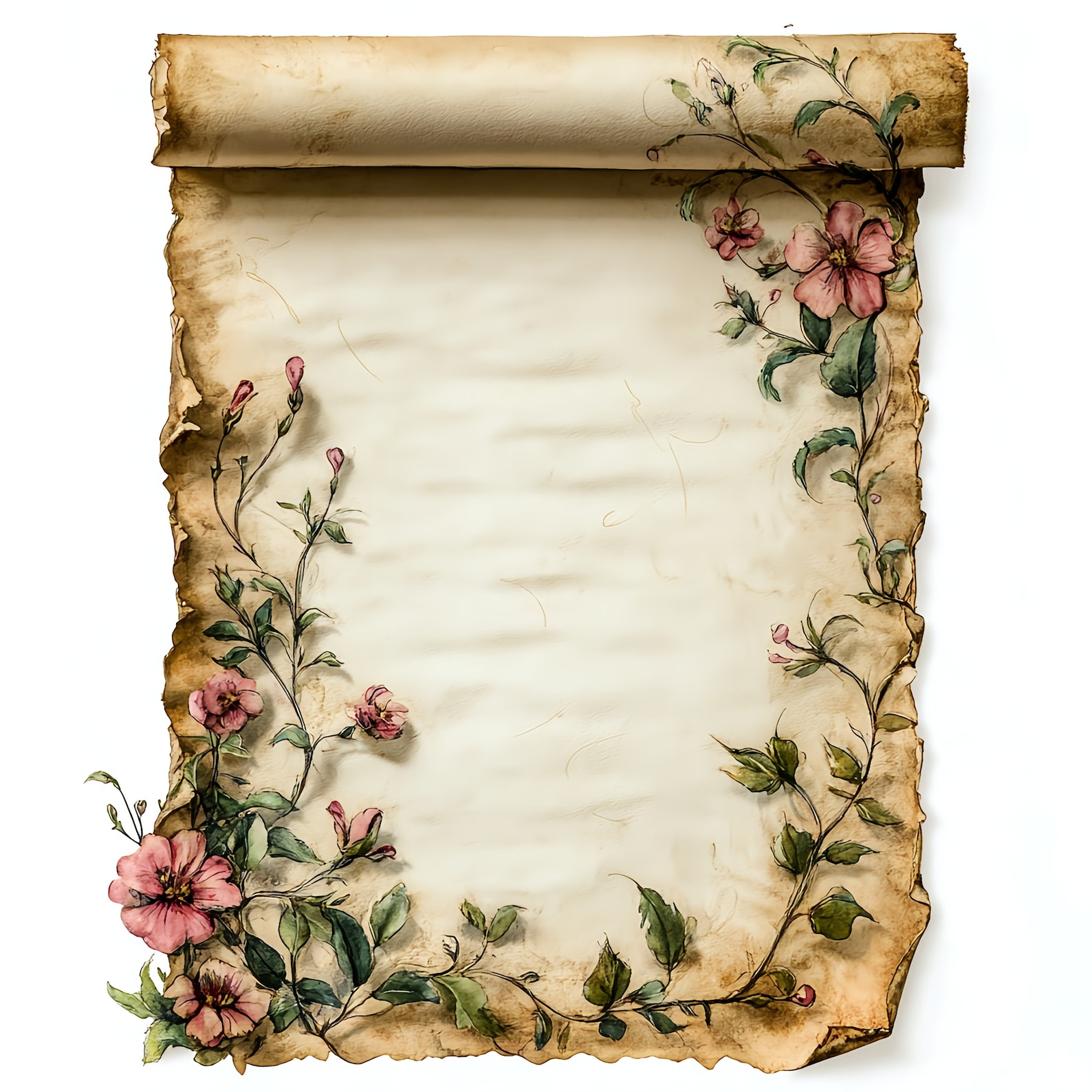 10 Vintage Medieval Scroll Clipart, Antique Decorative Scroll, Medieval ...