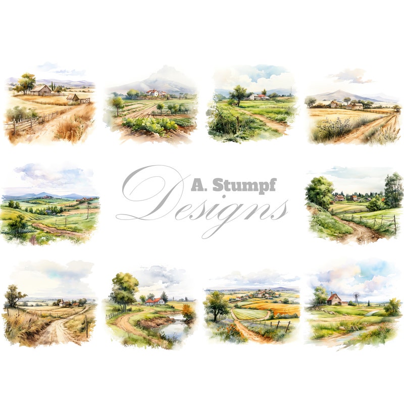 Rural Scenes - Etsy