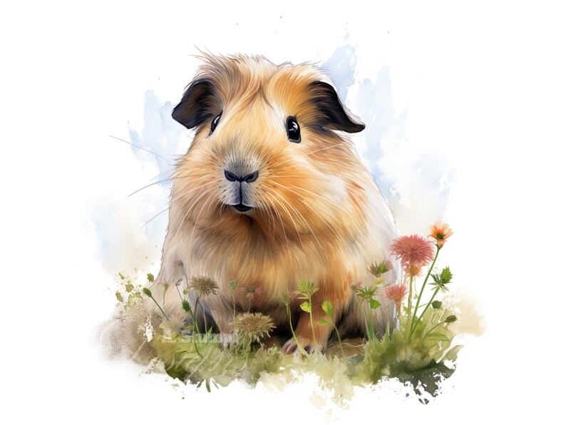 Guinea Pig Clipart Set 10 High Quality Jpgs, Pet Graphics, Printable ...
