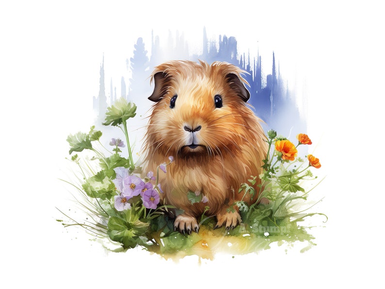 Guinea Pig Clipart Set 10 High Quality Jpgs, Pet Graphics, Printable ...