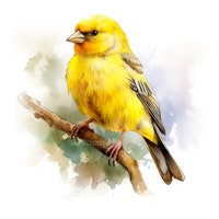 Yellow Bird - Etsy