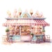 10 Ice Cream Parlor Clipart Set Digital Watercolor Painting Sweet Treat ...