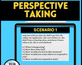 Perspective Taking Worksheets for Older Students Working on - Etsy