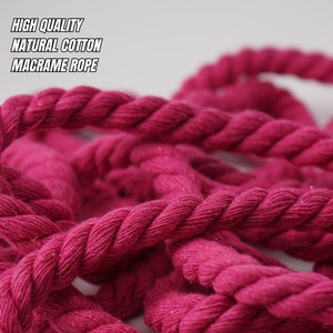 Chunky Laces 10mm Thick Cotton Rope Shoelaces Hot Pink With White Tips ...