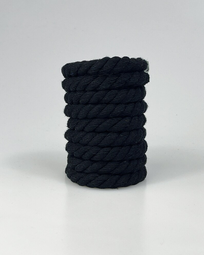 Chunky Laces 10mm Thick Cotton Rope Shoelaces Jet Black With - Etsy