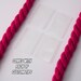 Chunky Laces 10mm Thick Cotton Rope Shoelaces Hot Pink With White Tips ...