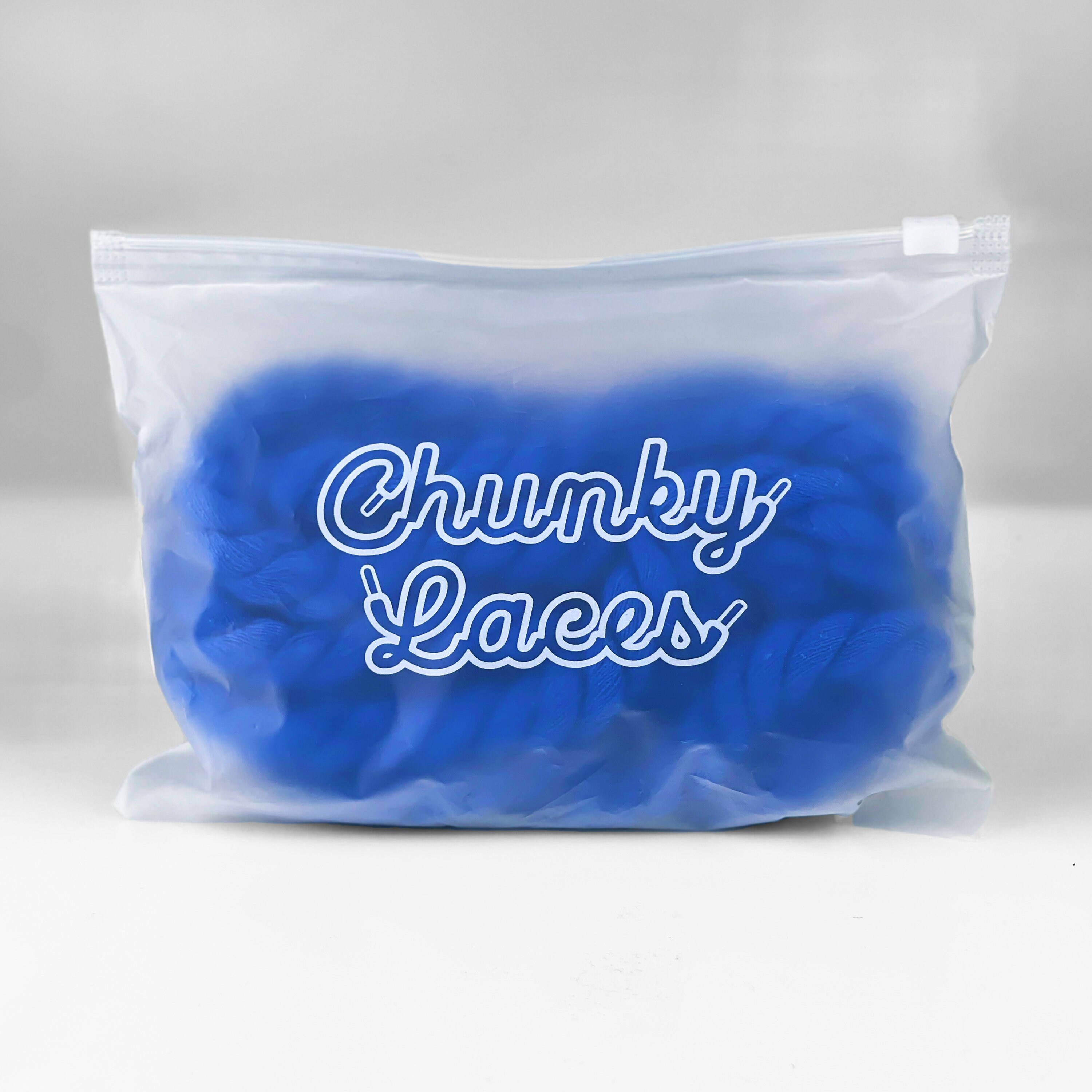 Chunky Laces 14mm Thick Cotton Rope Shoelaces 2pcs, Blue With Blue Tips ...