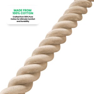 Chunky Laces 10mm Thick Cotton Rope Shoelaces 2pcs, Beige With White ...