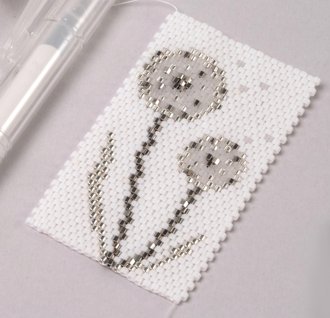 Beaded Dandelion Flower Even Count Peyote Pen Wrap for Pilot G2 ...