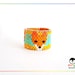 Beaded Fox Ring as Seed Bead Ring Pattern - Peyote Ring Beading Pattern ...