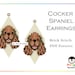 Beaded Cocker Spaniel Head Dog Earrings Miyuki Brick Stitch Beading ...