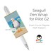 Beaded SEAGULL Bird Pen Wrap as Peyote Seed Bead Pattern - Peyote Pen ...
