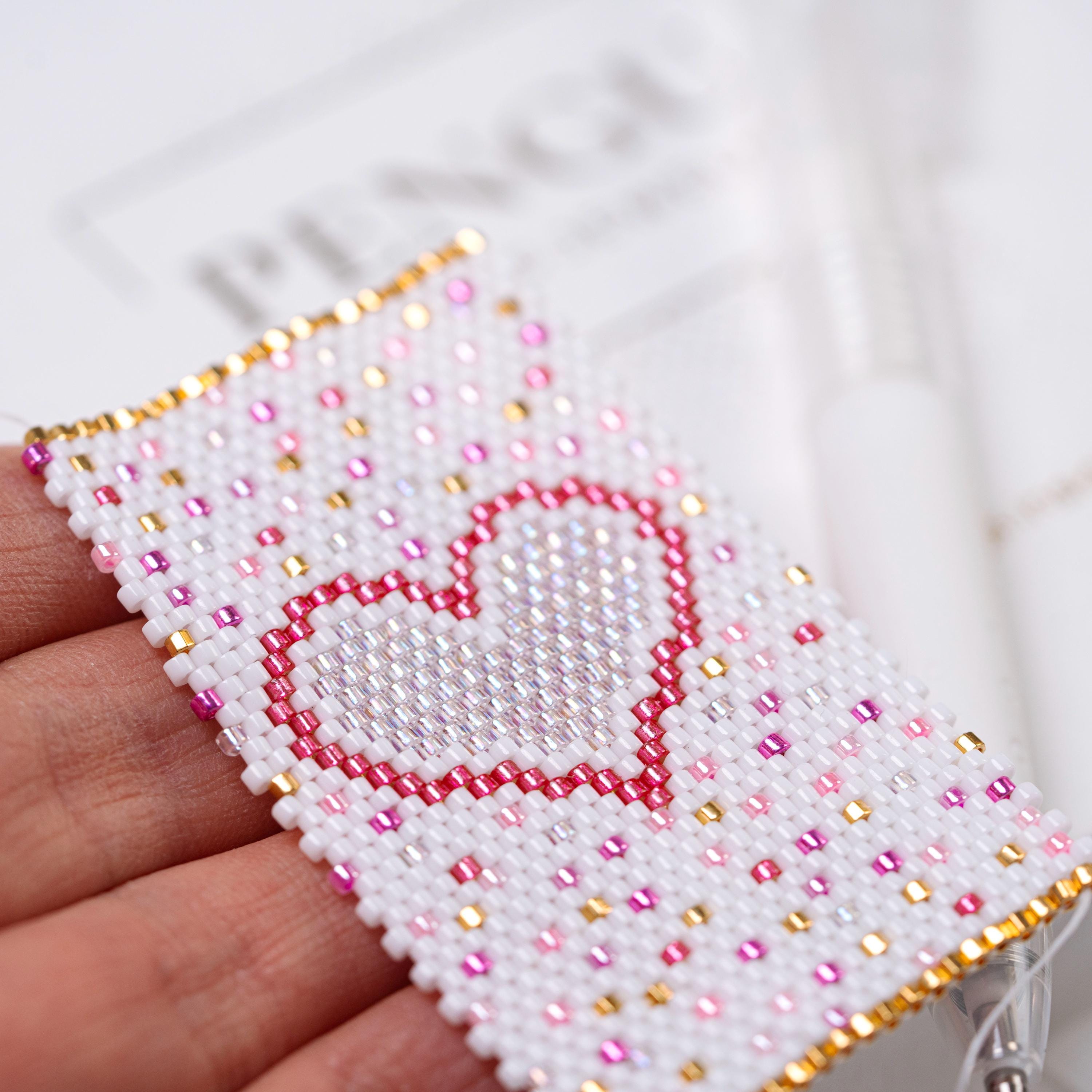 Love Heart Pen Wrap Beading Pattern for Pilot G2 – Miyuki Peyote ...