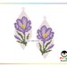 Beaded CROCUS Earrings as Brick Stitch Seed Bead Pattern - Etsy
