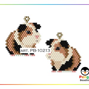 Beaded Guinea Pig Miyuki Brick Stitch Animals Beading Pattern PB-10213 - Etsy