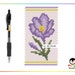 Beaded CROCUS Pen Wrap as Peyote Seed Bead Pattern - Peyote Pen Wrap ...