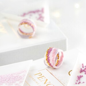 Beaded PAULA Collection- Miyuki Beading PDF Patterns: Loom Bracelet ...