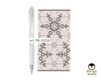 Snowflakes Beaded Christmas Black Pen Wrap for Pilot G2 Cover Even ...