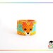 Beaded Fox Ring as Seed Bead Ring Pattern - Peyote Ring Beading Pattern ...